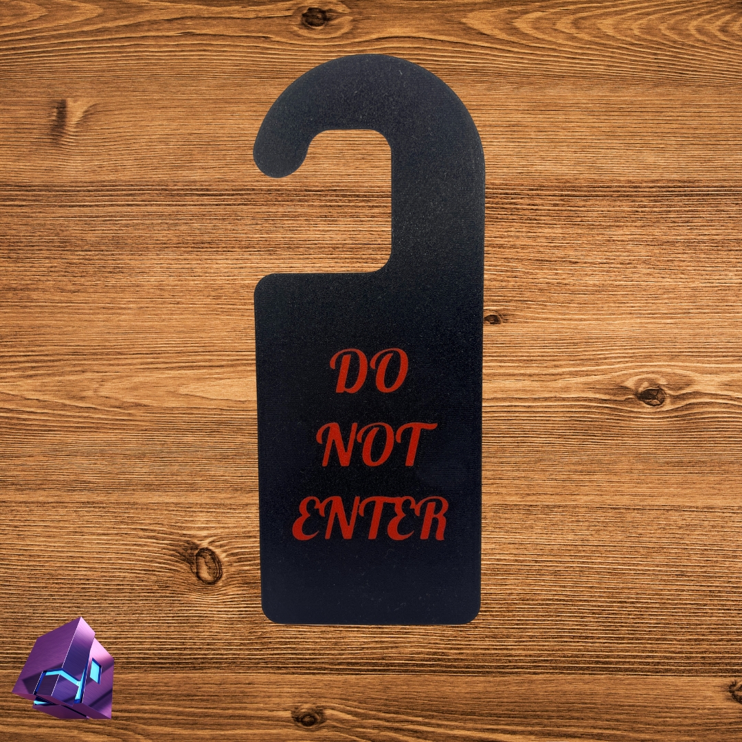 Door Hanger Sign – Customisable - Aussie 3D Makers
